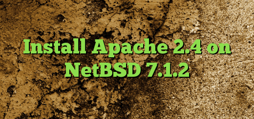 Install Apache 2.4 on NetBSD 7.1.2 – OpenTechy.com