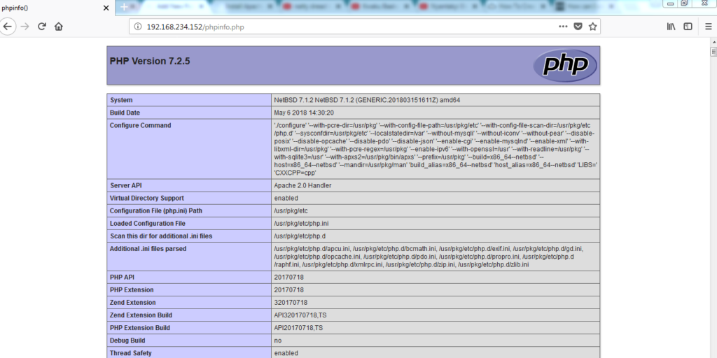 Install PHP 7.2 on NetBSD 7.1.2 – OpenTechy.com